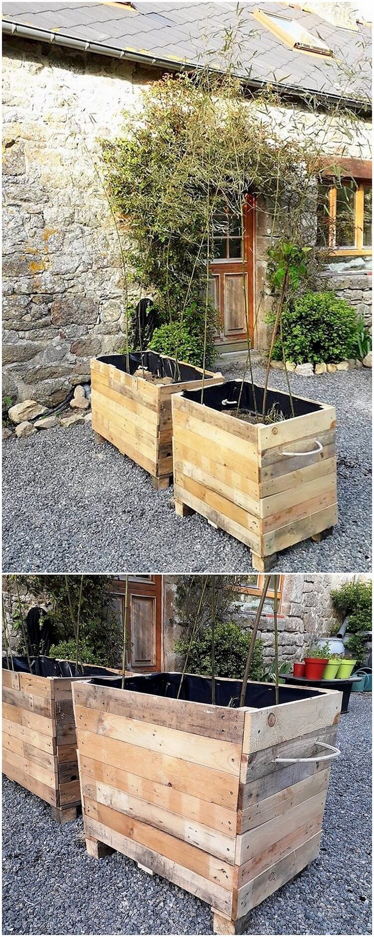 Pallet Planter Boxes